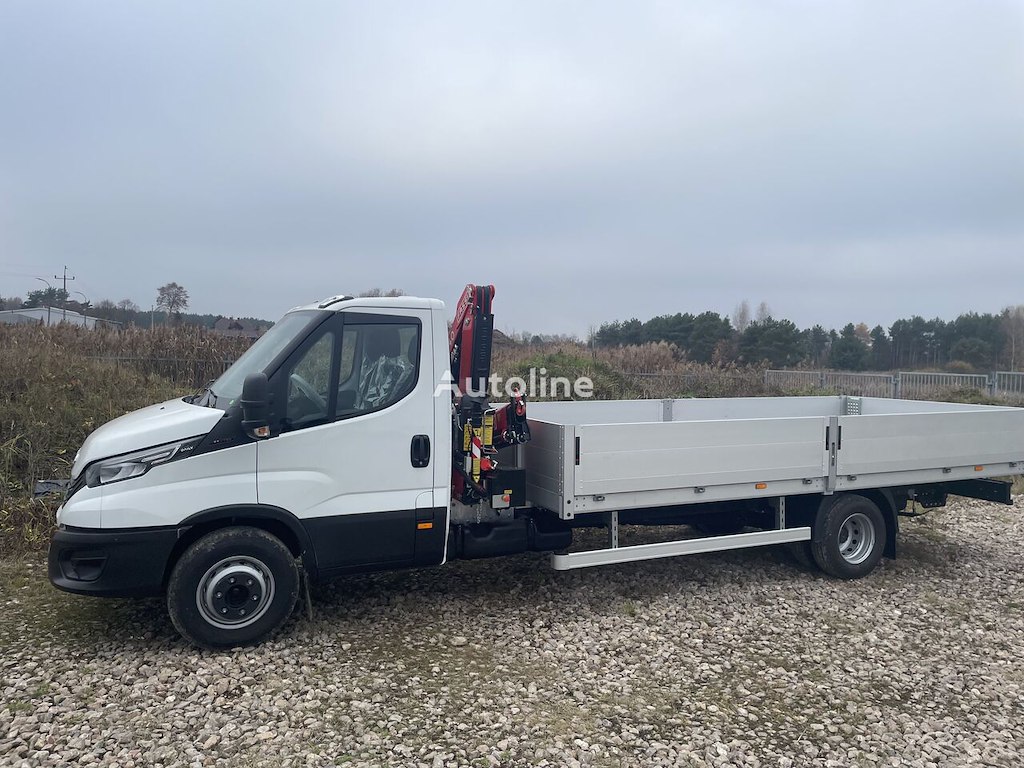 IVECO 70C18 / Skrzynia + HDS kamion s ravnom platformom