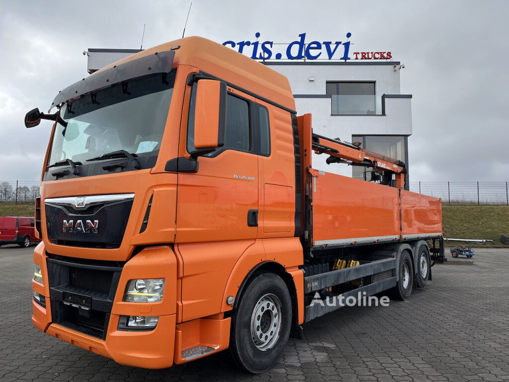 MAN TGX 26.480 6x2 Atlas 145.2 Baustoff kamion s ravnom platformom