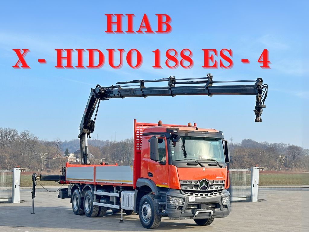 Mercedes-Benz AROCS 2640* HIAB X-HIDUO 188 ES-4/FUNK *6x4 kamion s ravnom platformom