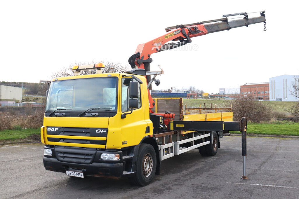 DAF CF75 250 4X2 PALFINGER PK23002 CRANE DROPSIDE (2006) kamion s ravnom platformom