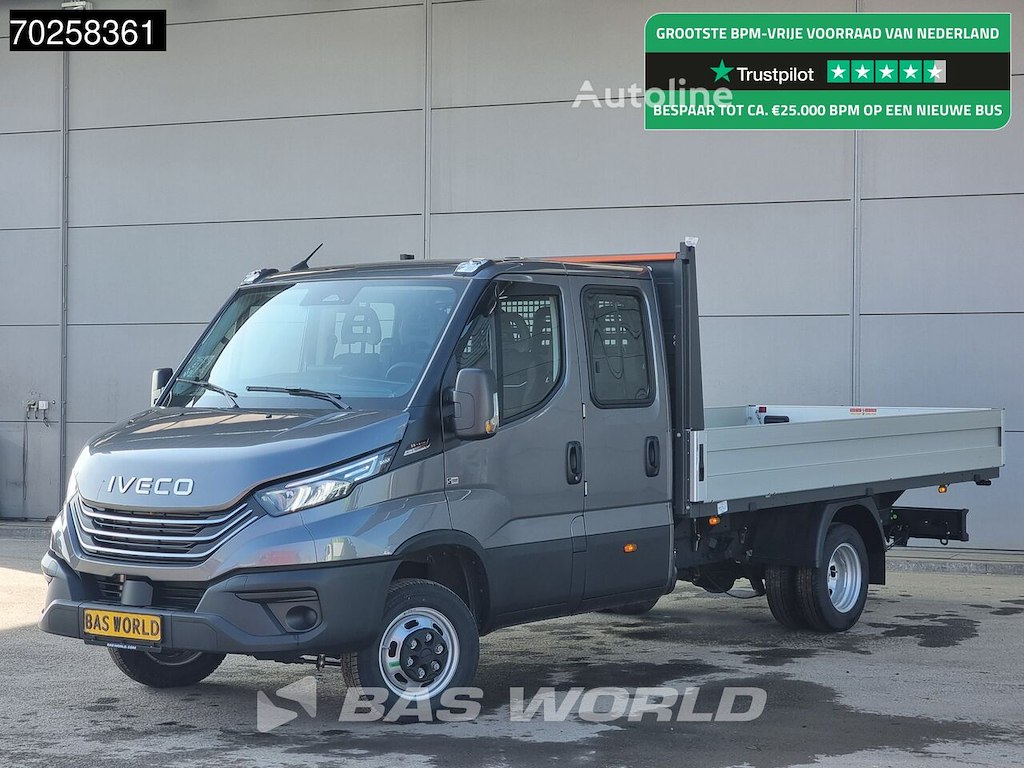 Novi IVECO Daily 35C21 Automaat 2025model Open laadbak Dubbel Cabine CarPla kamion s ravnom platformom < 3.5t