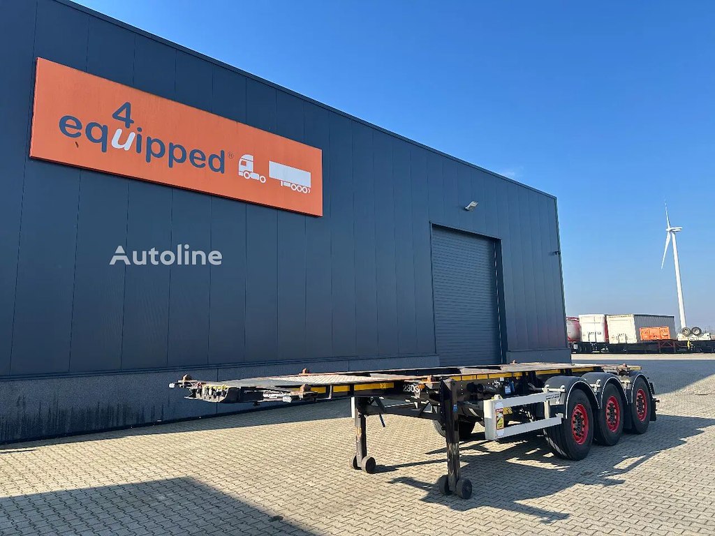 Burg 20FT ADR, 3.690kg, SAF INTRADISC, 2 liftassen, APK/ADR: 9/2025 poluprikolica za prevoz kontejnera