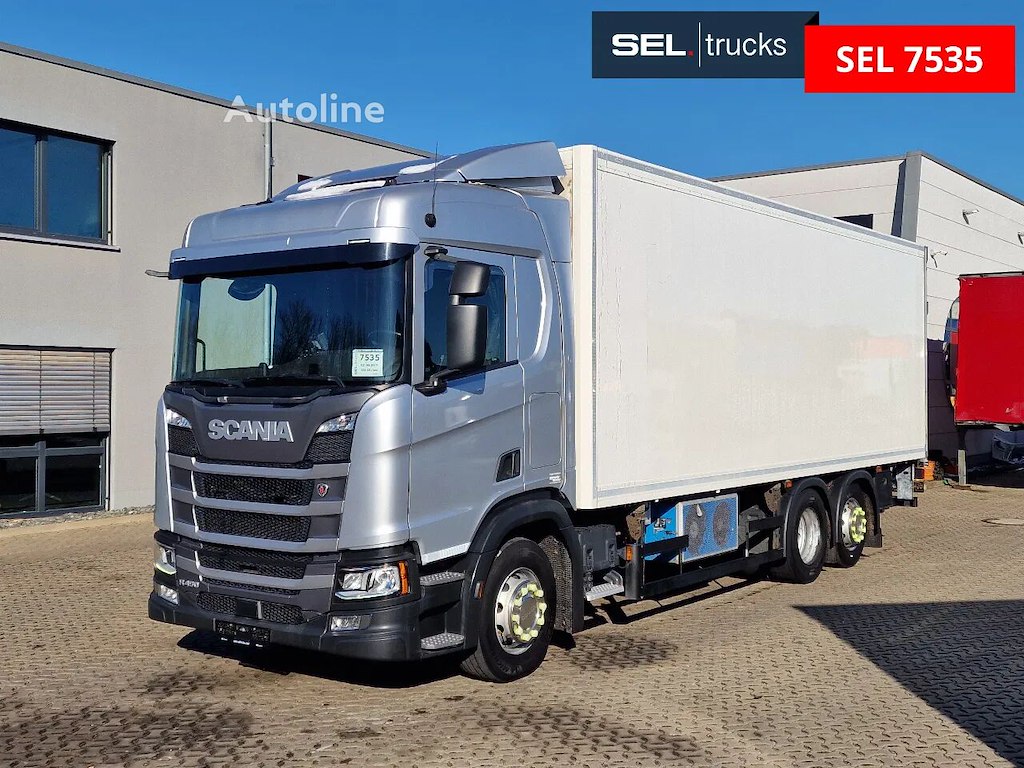 Scania R450 B6x2 NA Retarder / Ladebordwand / Frigoblock EK 25 U-L / Li kamion hladnjača