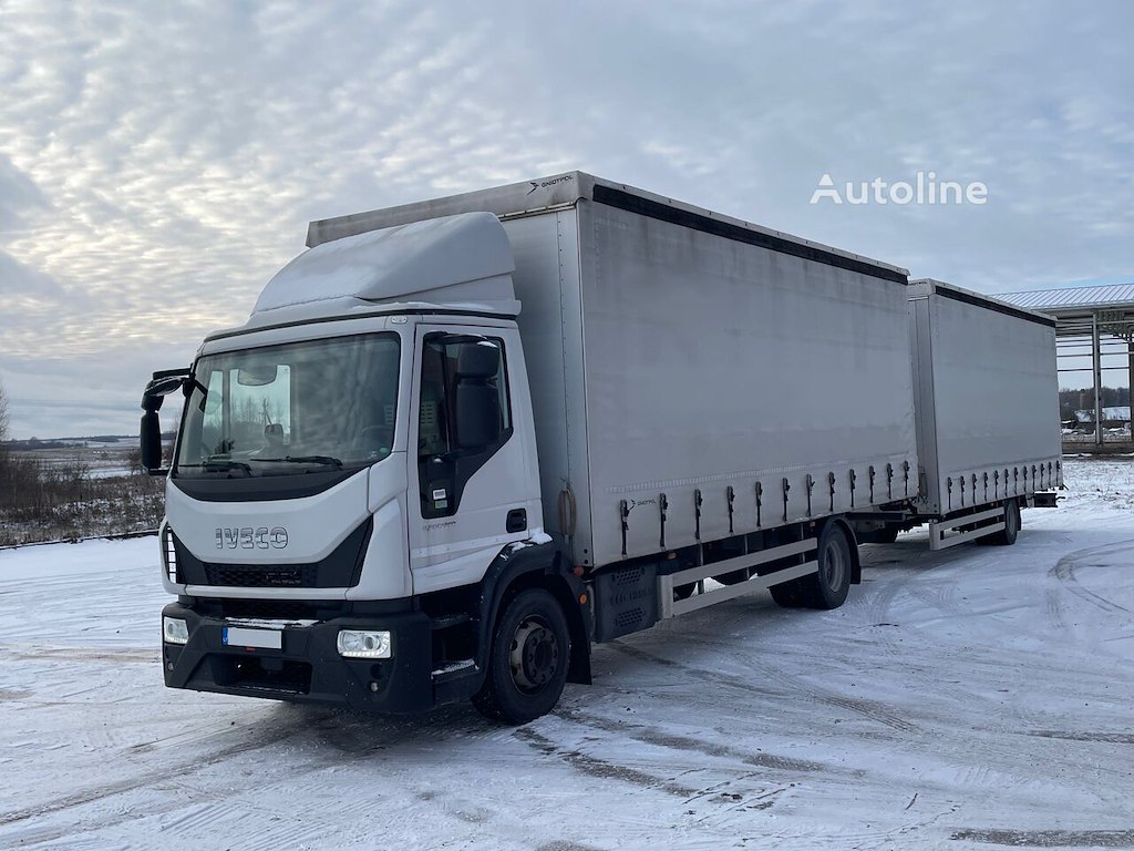 IVECO EuroCargo 140E kamion sa klizna zavesa cerada + prikolica sa kliznom ceradom