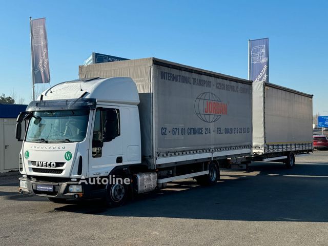 IVECO EUROCARGO 90E22 kamion sa klizna zavesa cerada + prikolica sa kliznom ceradom