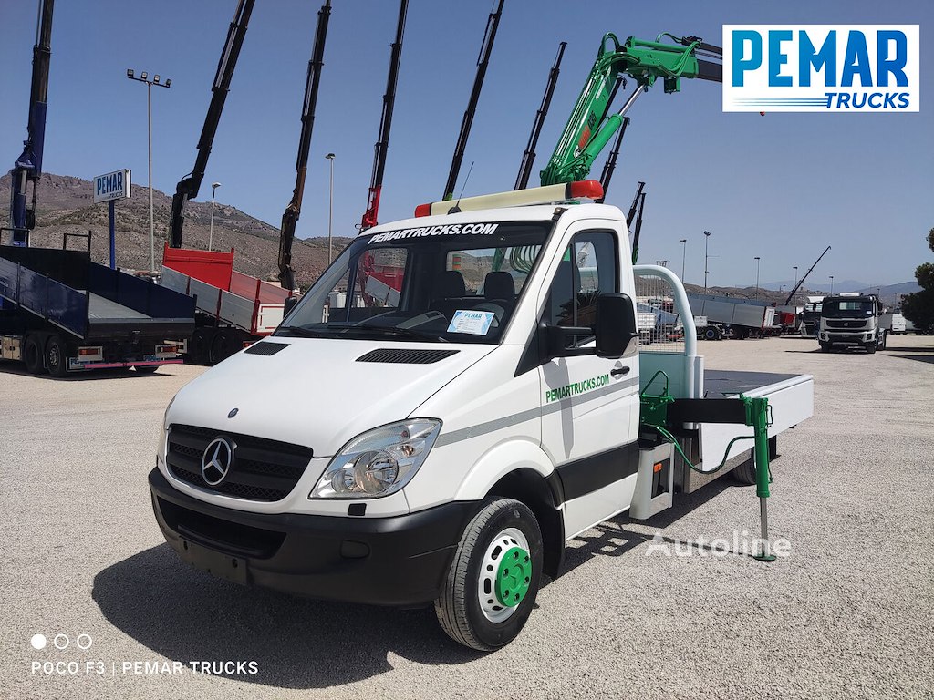 Mercedes-Benz SPRINTER 515 CDI GRUA CAJA FIJA kamion s ravnom platformom