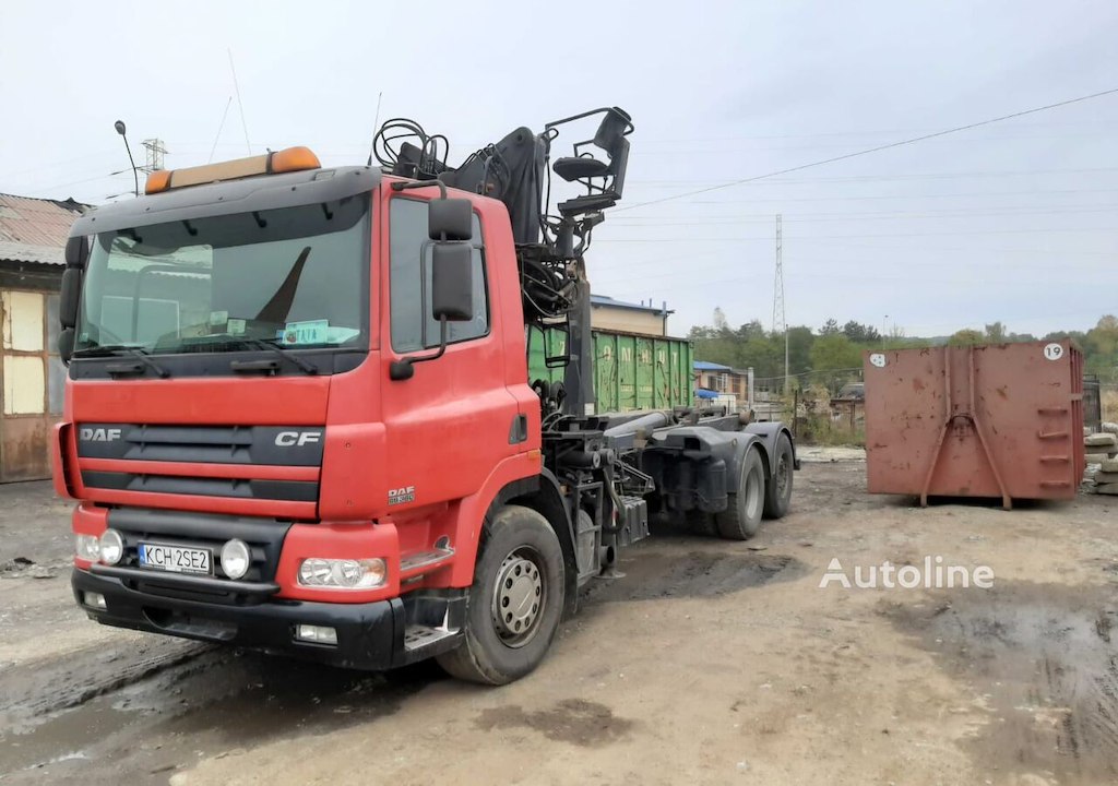 DAF CF 85.380 LOGLIFT 165 + MEILLER kamion za prevoz metalnog otpada