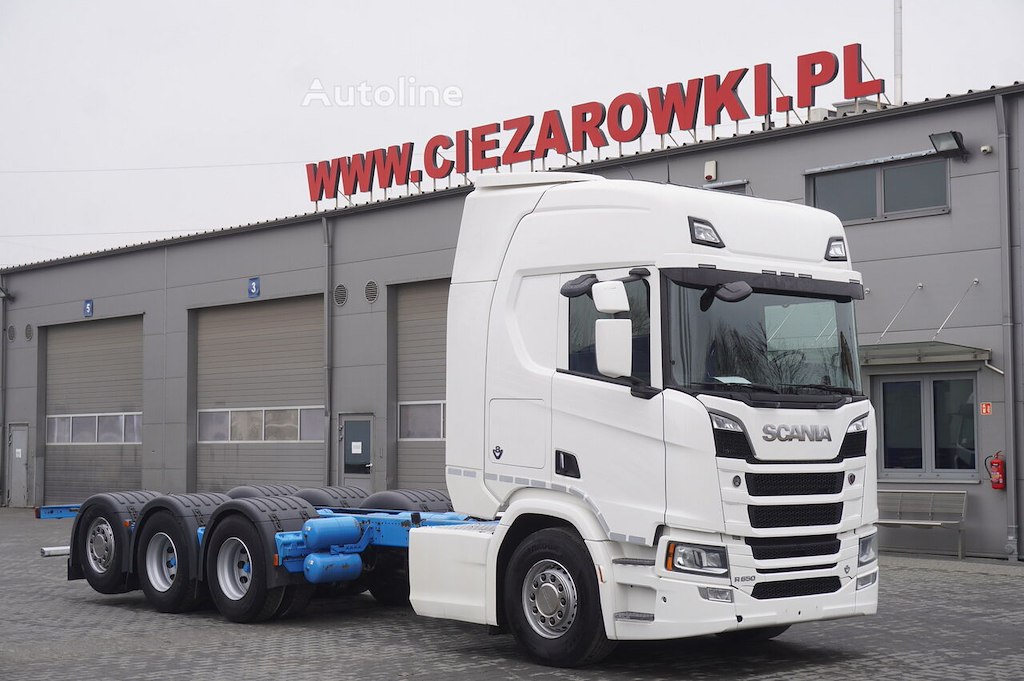 Scania R650 V8 8x4/4 E6 / 2019 / frame 7.6 m kamion šasija