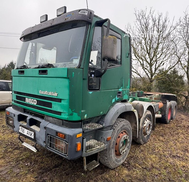 IVECO Eurotrakker 340E42 8x4 big axel full steel manua kamion šasija