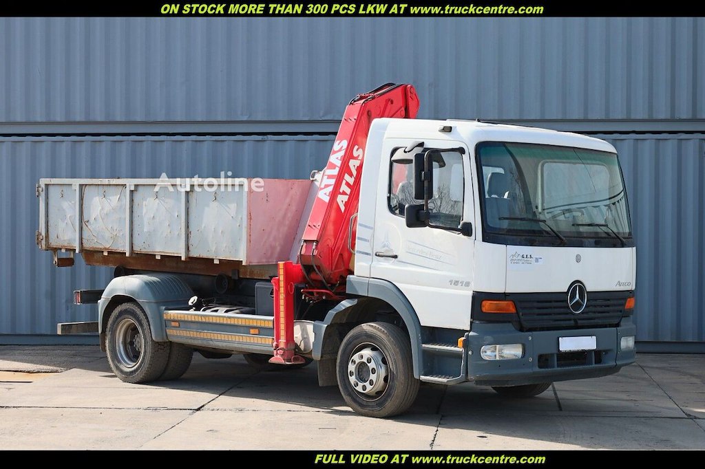 Mercedes-Benz ATEGO 1518, CRANE/KRAN ATLAS 800 E(7 m, 2600 kg) kamion rol kiper