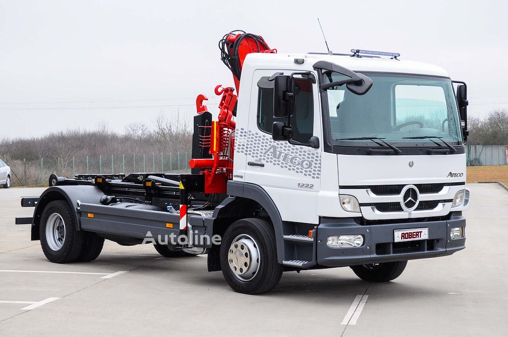 Mercedes-Benz ATEGO 1222 NOVÝ HÁKOVÝ NOSIČ KONTAJNEROV HYDR.RUKA EURO5 kamion rol kiper