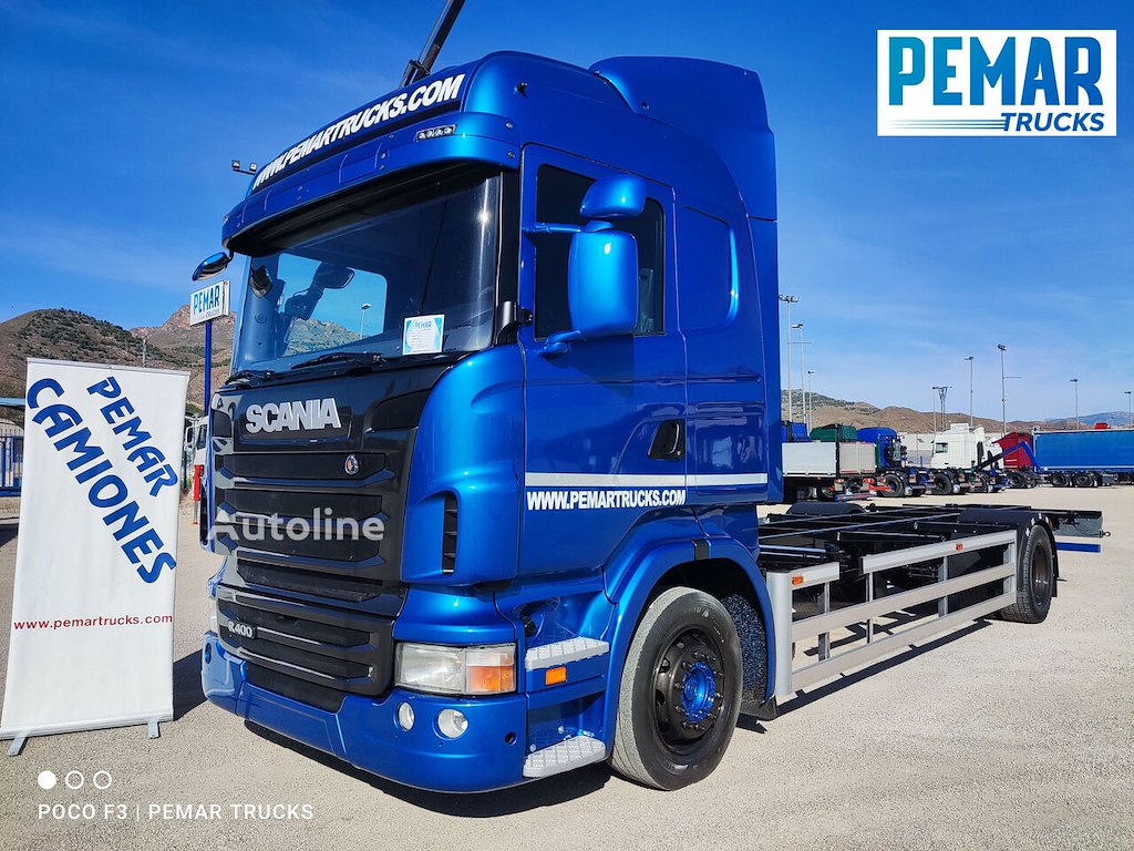 Scania R 400 4X2 CHASIS CAJA INTERCAMBIABLE vozilo za prevoz kontejnera