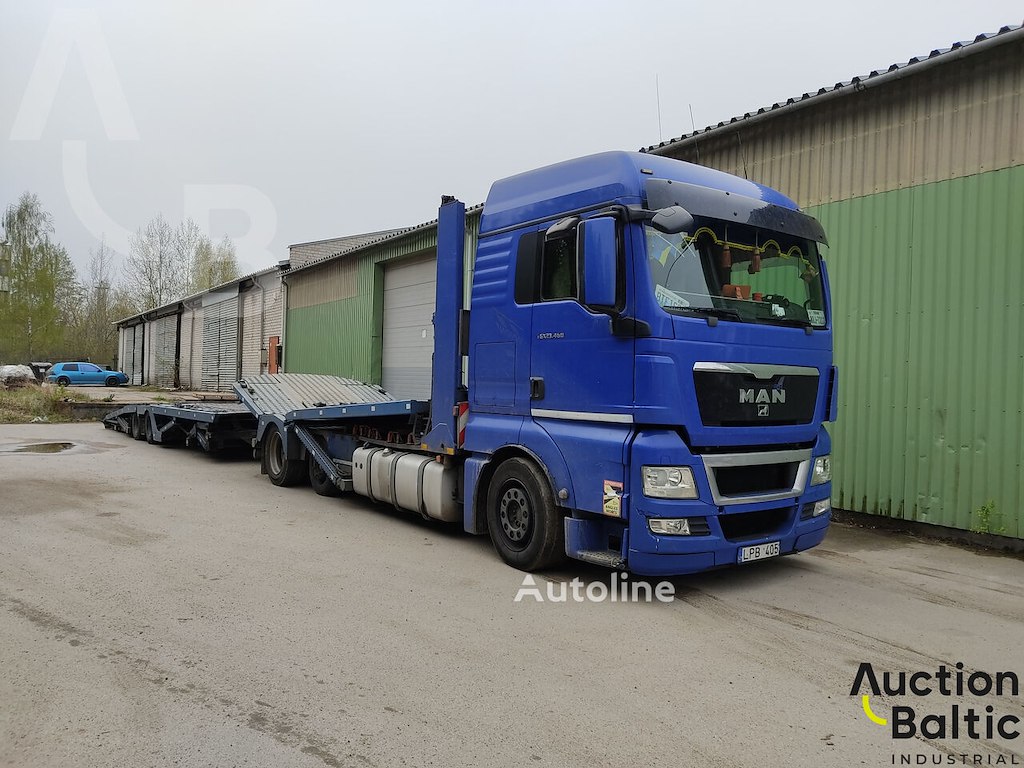 Prodaje se MAN TGX18.480 LL-U autotransporter na aukciji + prikolica autotransportera