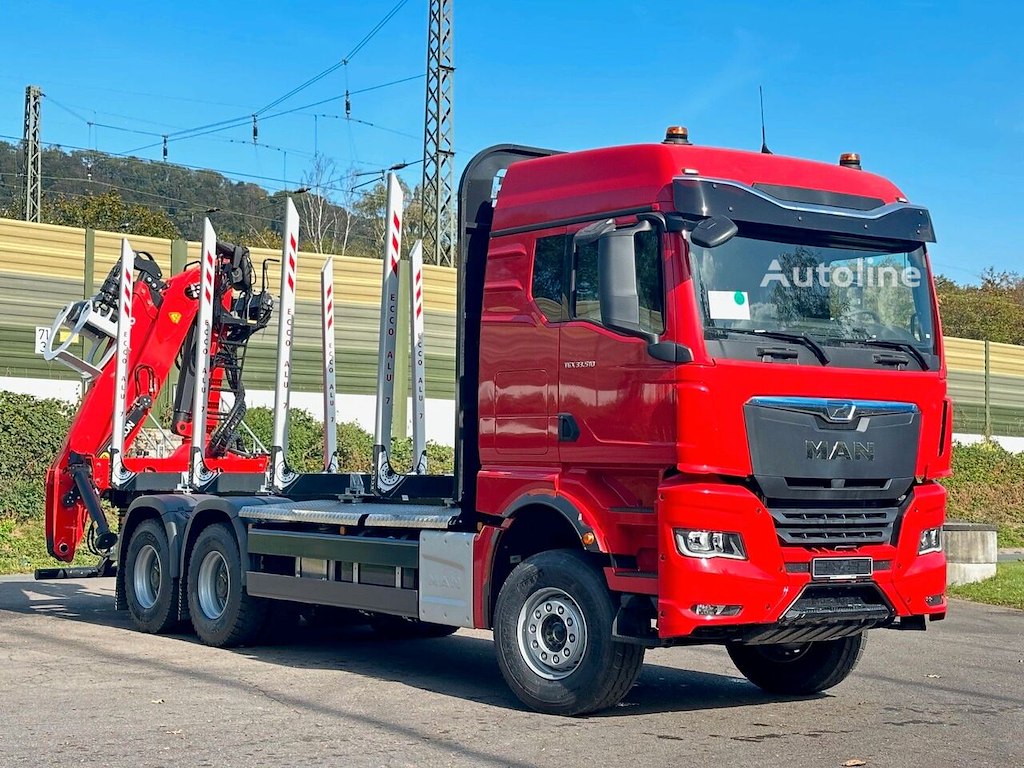 Novi MAN TGX 33.510 6X4 BL Euro6e  EPSILON 150 Z kamion za prevoz drva