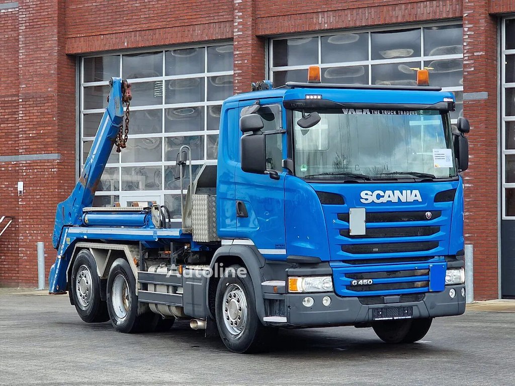 Scania G450 LB6x2*4HNA E6 MEILLER AK 16 T Absetzkipper / Skiploader - R kamion autopodizač kontejnera