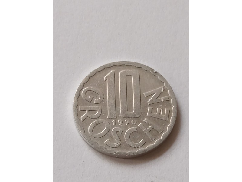 10 Groša - Groschen 1990.g - Austrija -