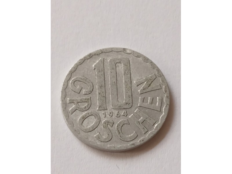 10 Groša - Groschen 1964.g - Austrija -