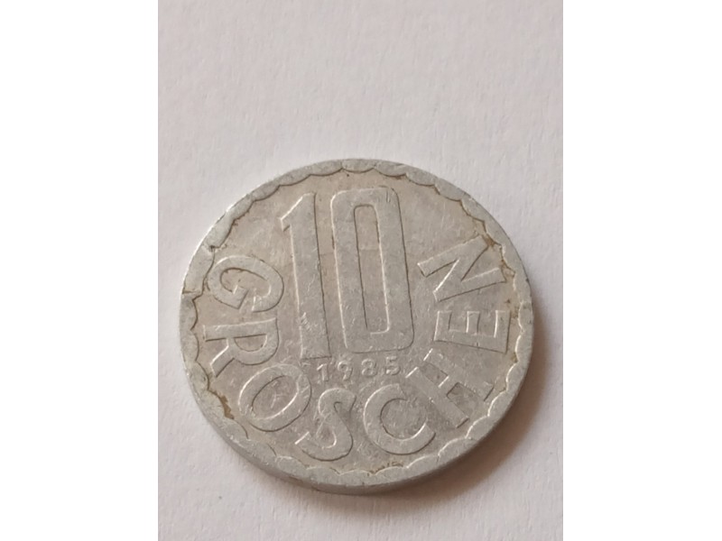 10 Groša - Groschen 1985.g - Austrija -