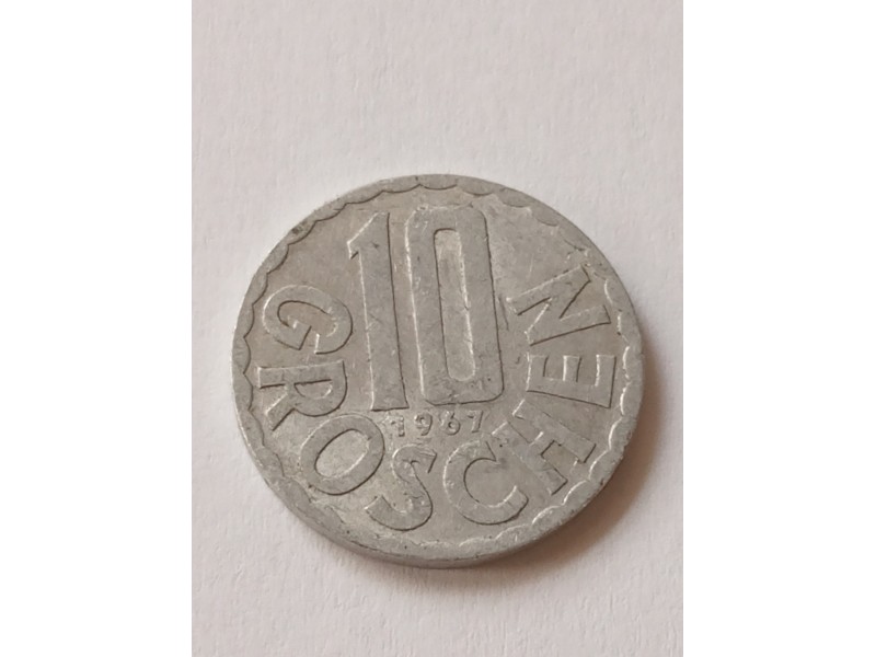 10 Groša - Groschen 1967.g - Austrija -