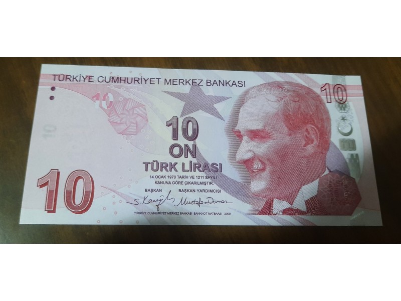 10 LIRA TURSKA UNC