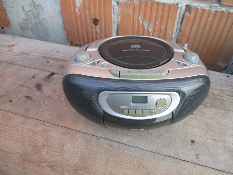 TECH LINE Stereo CD-Cassette -Radio