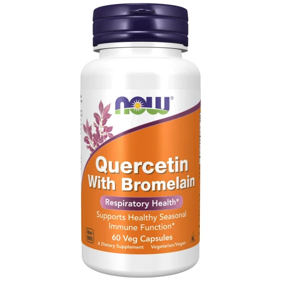 NOW Foods, Quercetin With Bromelain, 60 Veg Capsules