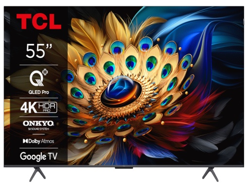 Televizor TCL 55C655/QLED/55"/4K HDR PRO/Google TV/crna