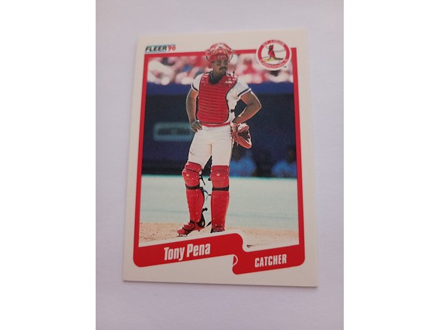 Kartica baseball fleer 90 Tony Pena 256