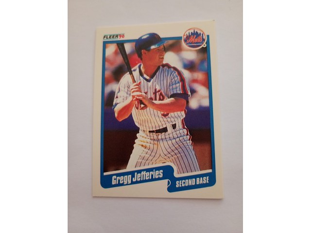 Kartica baseball fleer 90 Gregg Jefferies 207