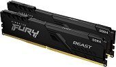 Kingston - DDR4 64GB (2x32GB) 3200MHz [FURY BEAST], Non-ECC UDIMM, CL16 1.35V, 288-Pin 2Rx8, Memory Kit, w/Heatsink