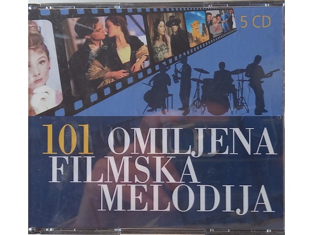 101 OMILJENA FILMSKA MELODIJA 1-5  CD + knjižica