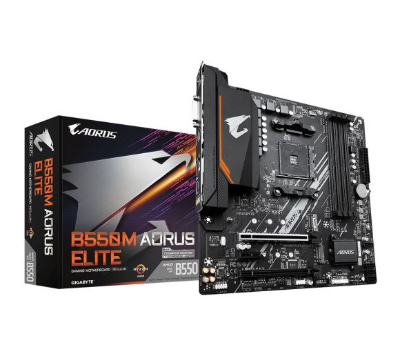 Gigabyte - AM4, AMD B550 Chipset, 4x DDR4, support for: AMD Ryzen 5000 Series/ Ryzen 5000 G-Series/ Ryzen 4000 G-Series and Ryzen 3000 Series Processors, Support for Extreme Memory Profile (XMP) m...
