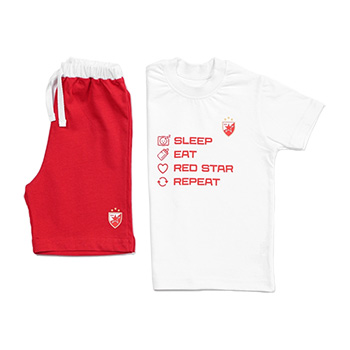 Dečiji komplet Crvena zvezda - beli