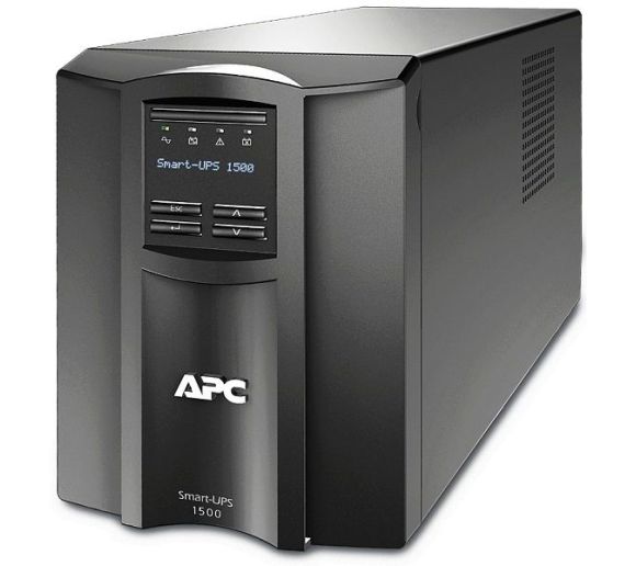 APC - APC Smart-UPS 1500VA, Line Interactive, Sine Wave, Tower, 1500VA/1000W, 230V, AVR, 8x IEC C13, Battery Pack 17Ah (RBC7), SmartConnect Port + SmartSlot, Interface Ports USB and Serial (RJ45), LCD