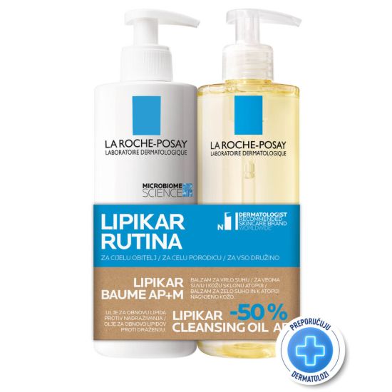 La Roche Posay Lipikar Baume 400ml + 50% popusta za Ulje za tuširanje 400ml