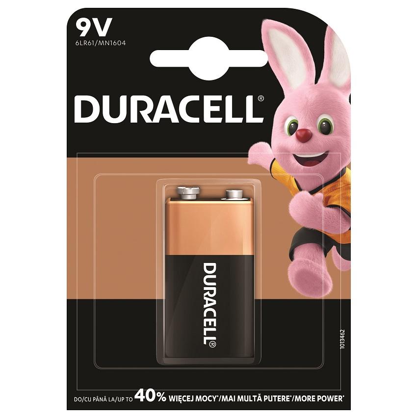 DURACELL Basic baterija 9V DURALOCK