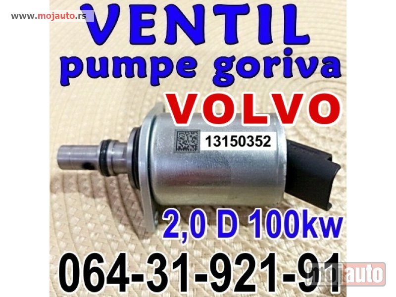 VENTIL PUMPE goriva 13150352 VOLVO 2,0 D 100kw