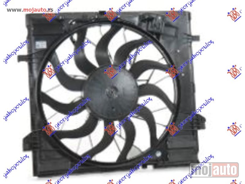 VENTILATOR KOMPLET (3.5/5.5 BENZIN - 2.2/3.0 DIZEL) (505mm) (850W) (4 PIN) Mercedes gl (x166) 12-15 -dostupno