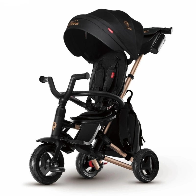 QPlay Nova Golden tricikl za decu 6u1 Black, 10m+