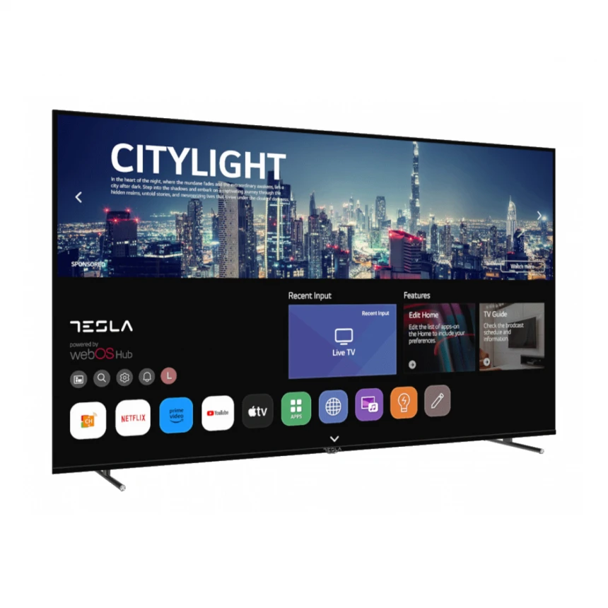 Televizor TESLA 75E645BUW/LED/75"/UHD/webOS/crna/frameless