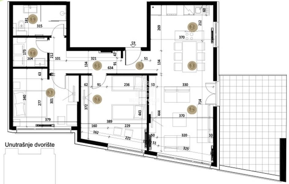 3.0 novogradnja,Crveni krst, Vračar ID#7109 297.413 €