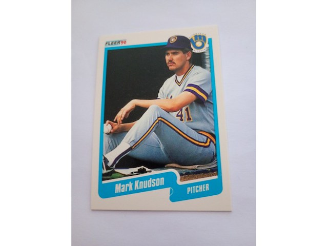 Kartica baseball fleer 90 Mark Knudson 327