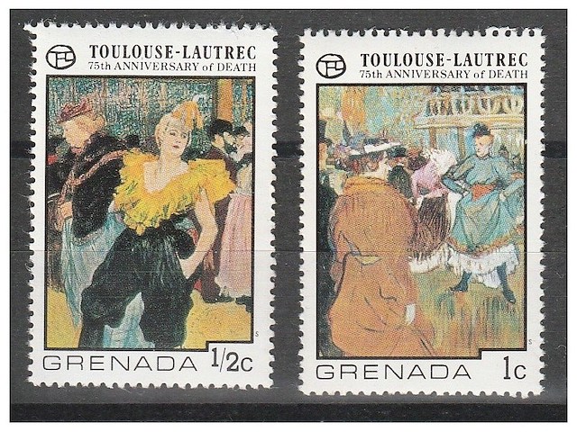 Grenada - 1976 - Toulouse-Lautrec - MNH