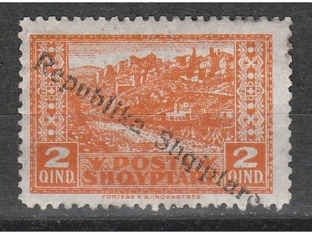 Albania, Albanija-1925-View of Gjirokaster - MNG