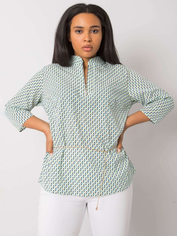 BLOUSE-LK-BZ-506162.97-WHITE-GREEN