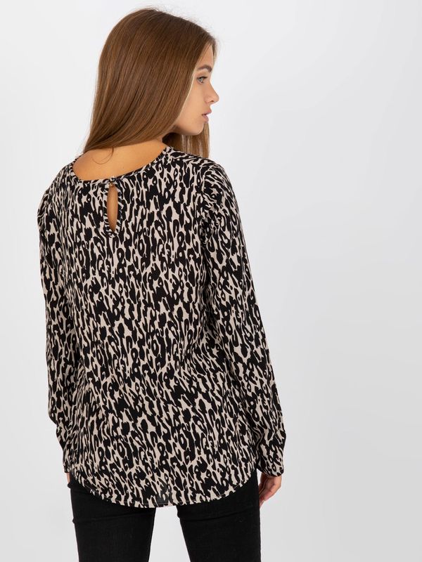 BLOUSE-D73771M10971AEN-BLACK-BEIGE