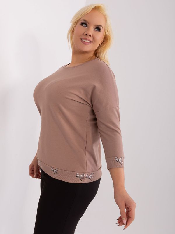 BLOUSE-RV-BZ-9135.47-DARK BEIGE