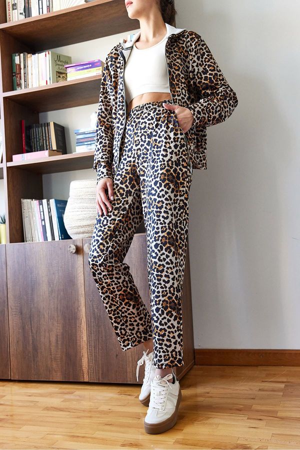 BIANCO LUCCI LEOPARD PRINT BOTTOM-TOP SUIT MBMS051