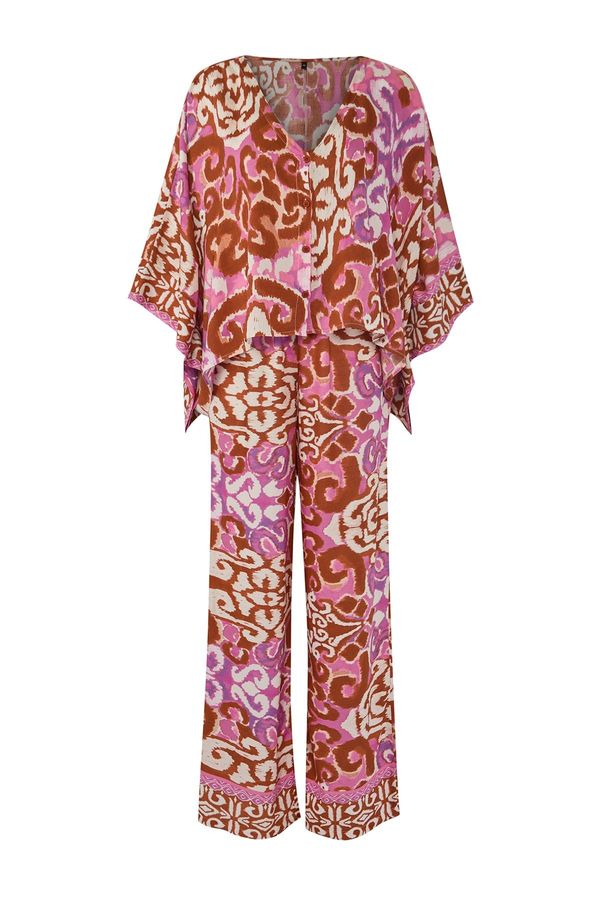 TRENDYOL MULTICOLORED ETHNIC WOVEN 100% VISCOSE