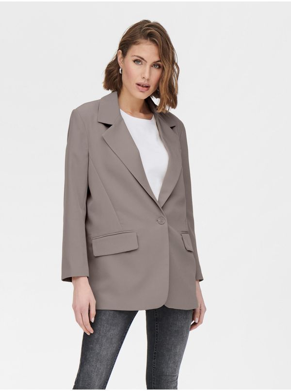 BROWN OVERSIZE JACKET ONLY LANA BERRY - WOMEN